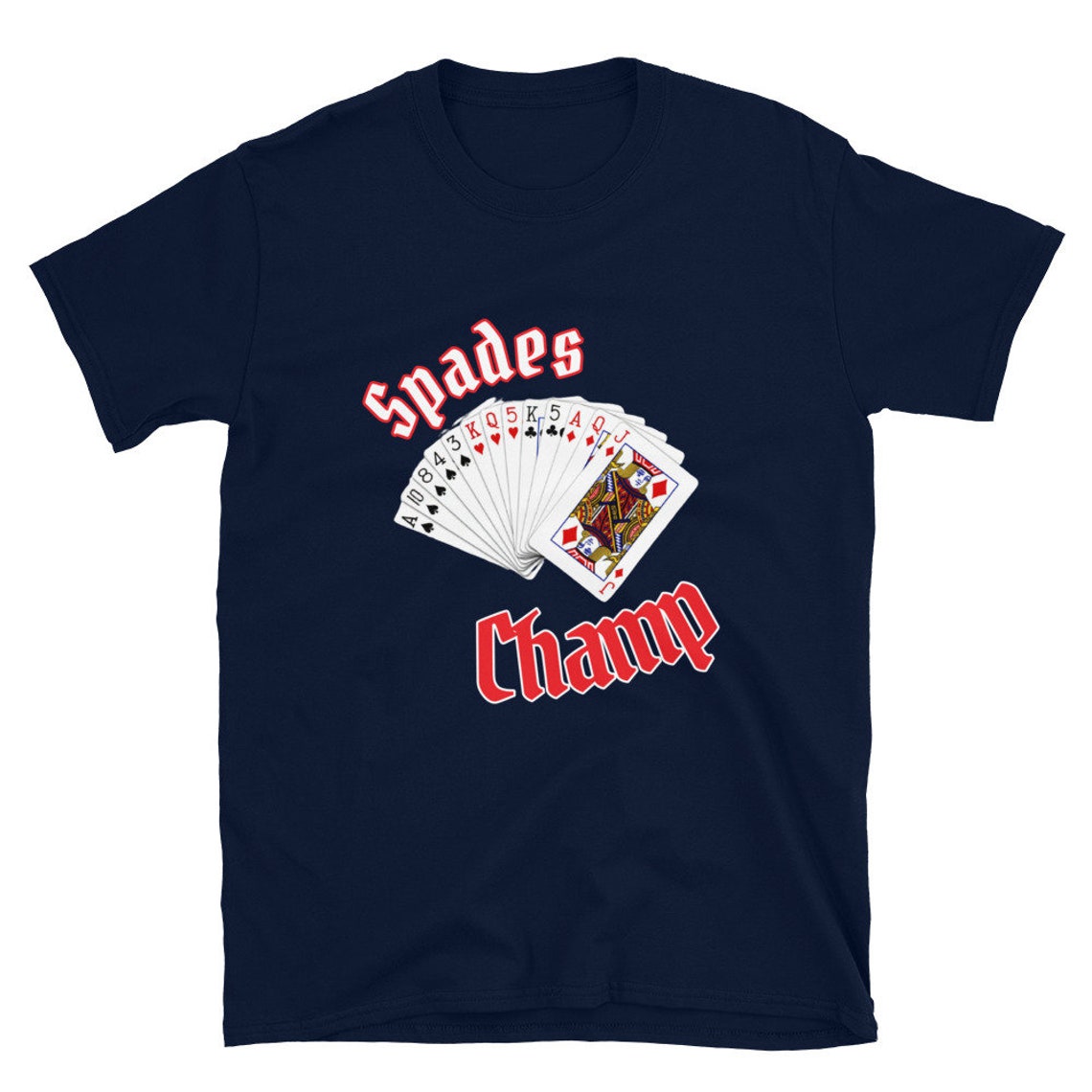 Personalized Spades Champ T-shirt - Etsy