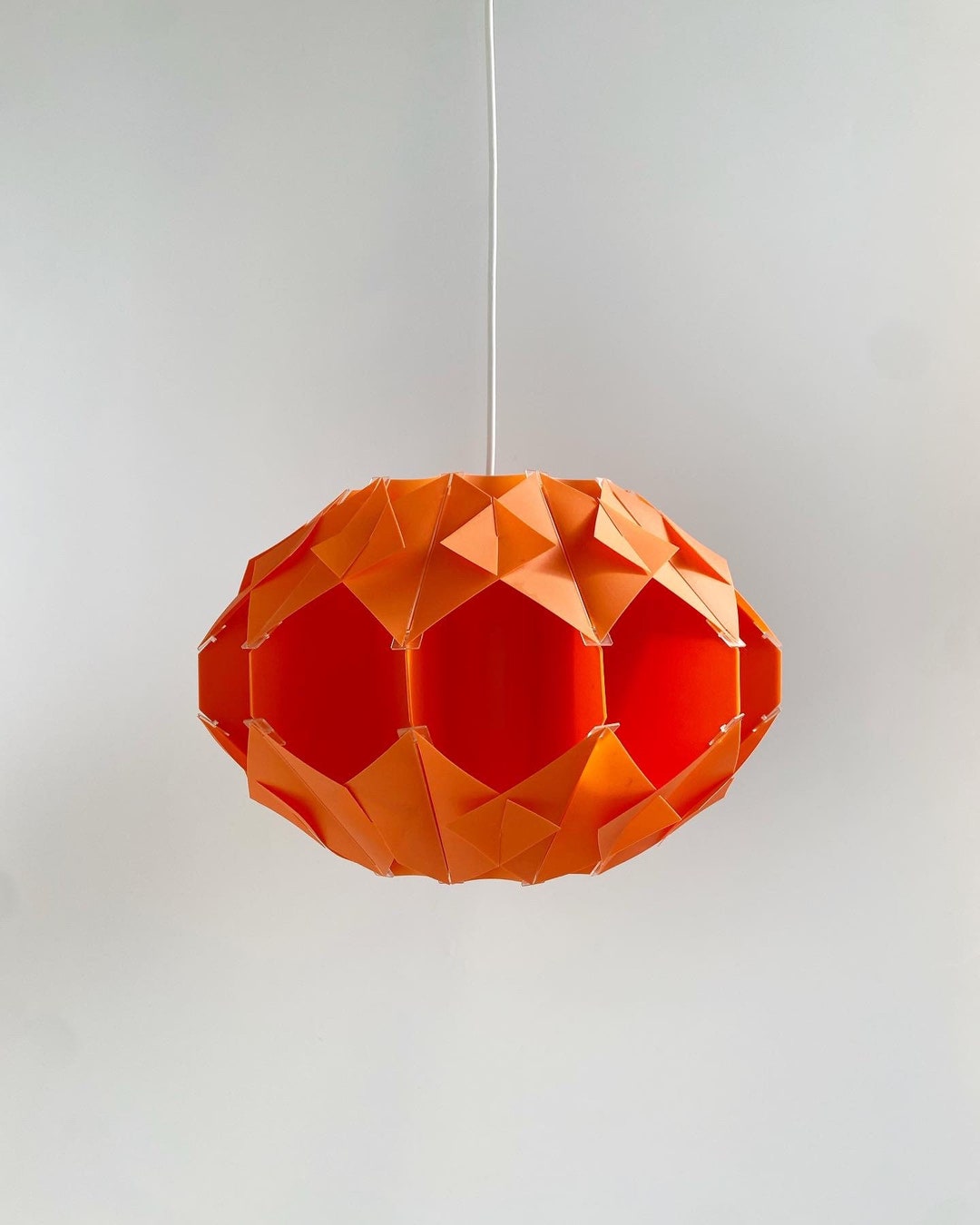 Very Rare Midcentury Modern Danish Origami Pendant Lamp, Model ‘facett ...