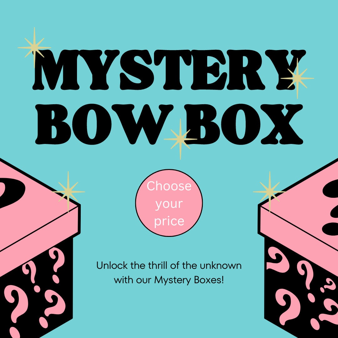 Mystery Bow Box, Choose Bow Size, Piggie Bows, Large Bows, Headwraps ...