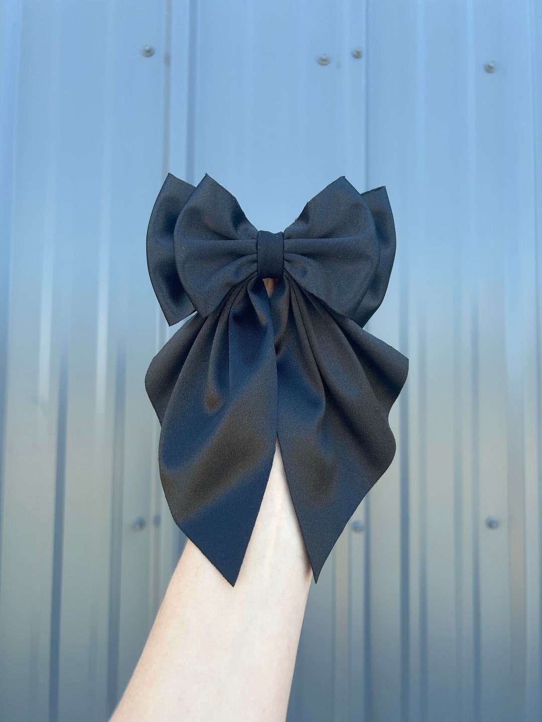 Youth Coquette Solid Satin Bow, Large Coquette Bow, Adult Clip in Bow ...