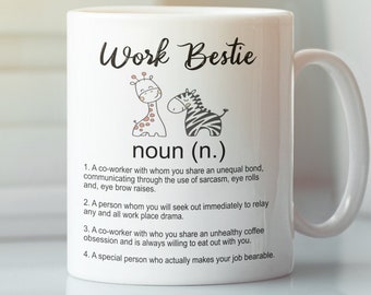 Work Bestie Mug - Etsy