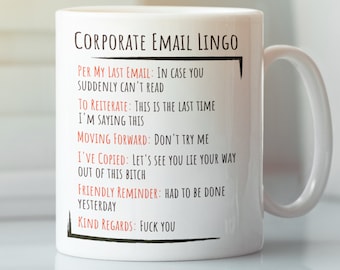 Corporate Email Mug - Etsy