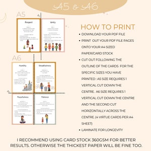 Kids Virtue Cards: Family Game, Teaching Resource (digital Download) - Etsy