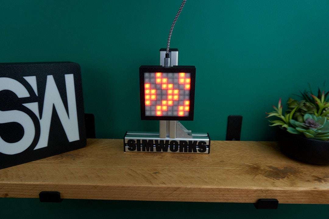 Simworks Iflag V2 for Sim Racing – Custom 3D Printed Simhub LED Flag ...