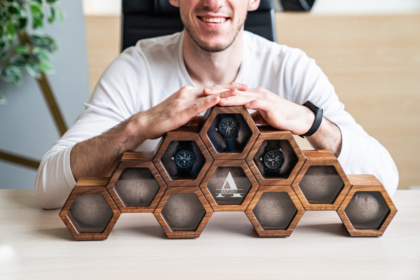 Large Watch Box Wooden Watch Box Watch Holder for Men Watch - Etsy UK