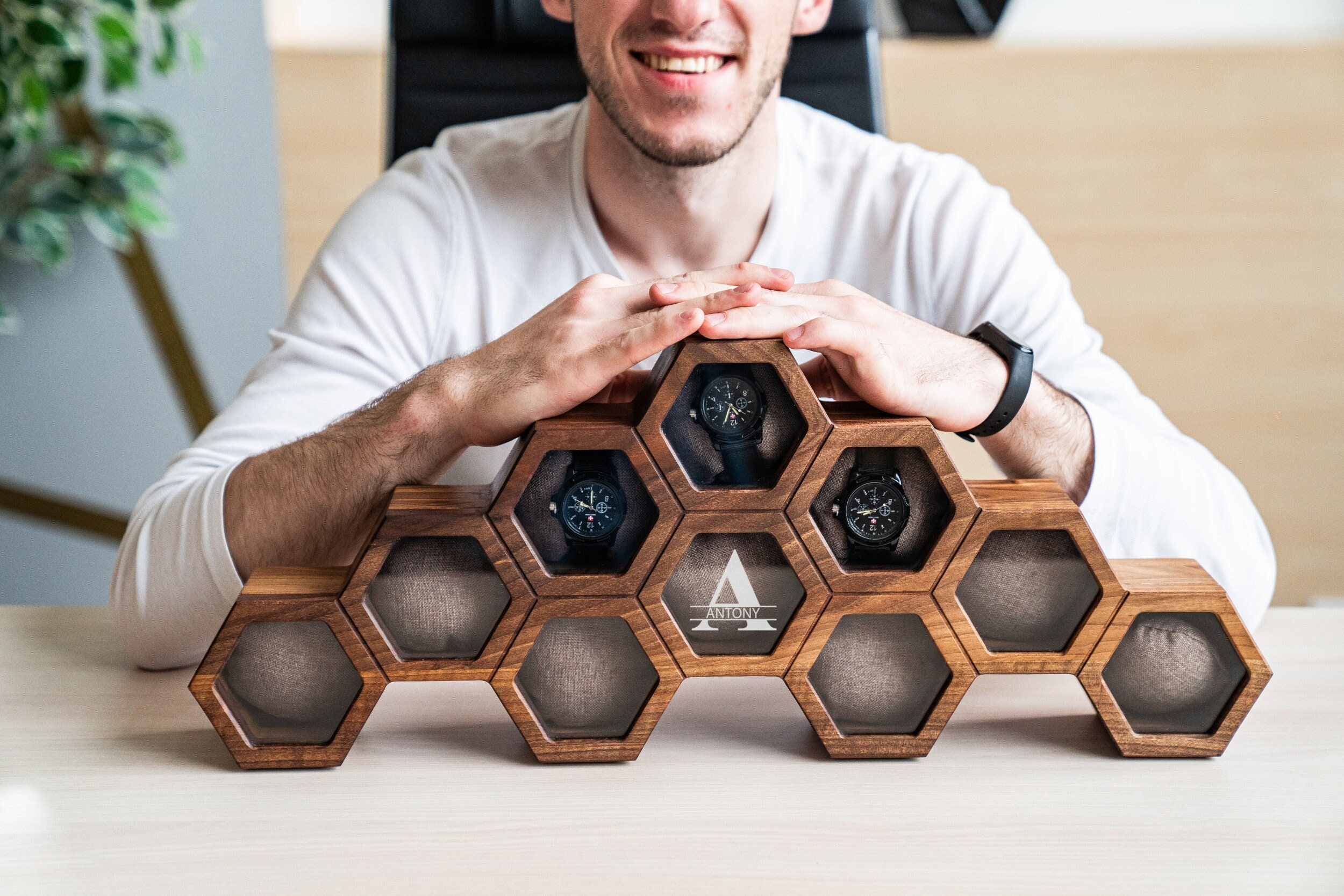 Large Watch Box Wooden Watch Box Watch Holder for Men Watch - Etsy UK