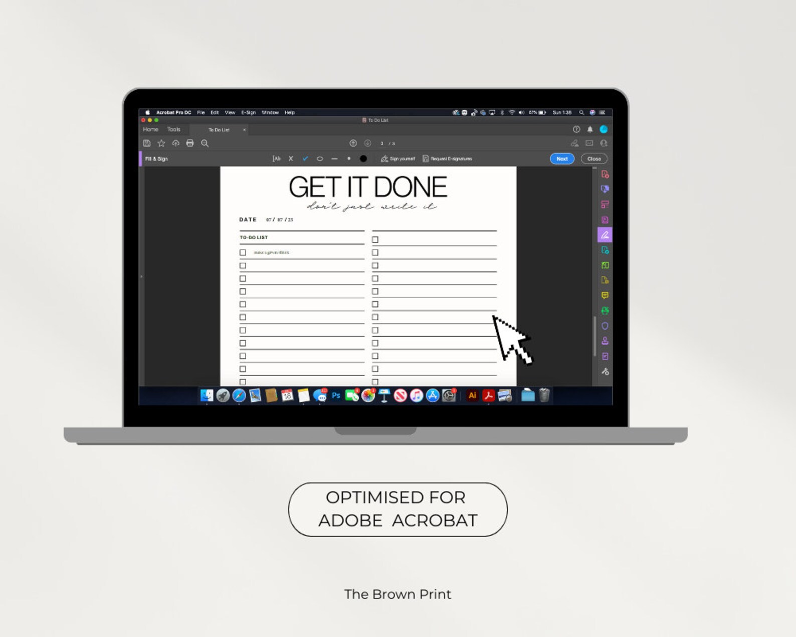 Simple to Do List, Task List, Task Tracker Digital Planner Template for ...
