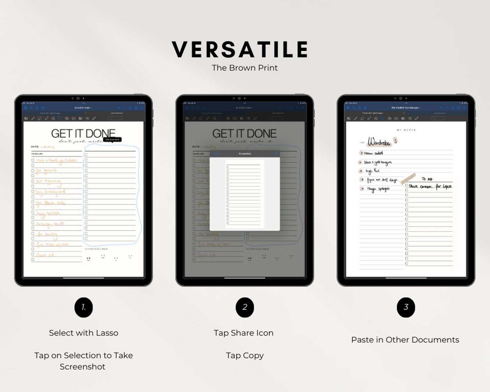Simple to Do List, Task List, Task Tracker Digital Planner Template for ...