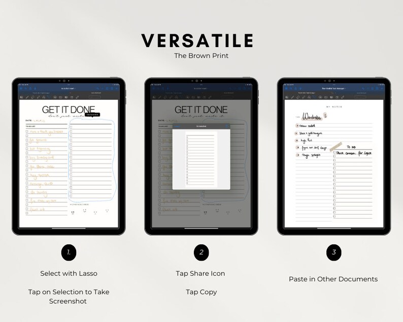 Simple to Do List, Task List, Task Tracker Digital Planner Template for ...