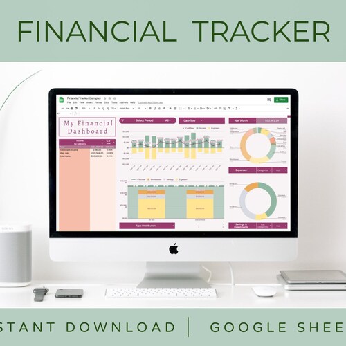 Financial Independence Tracker Google Sheets - Etsy