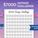 7000 Savings Challenge Printable, Minimalist Savings PDF Template, 7k ...