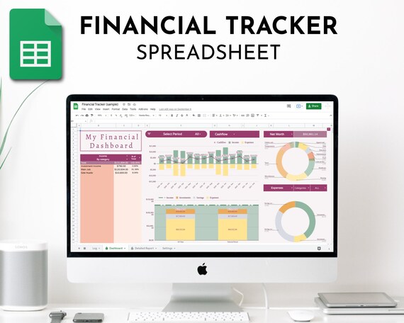Personal Money Tracker Multi Year Google Sheets Spreadsheet | Etsy