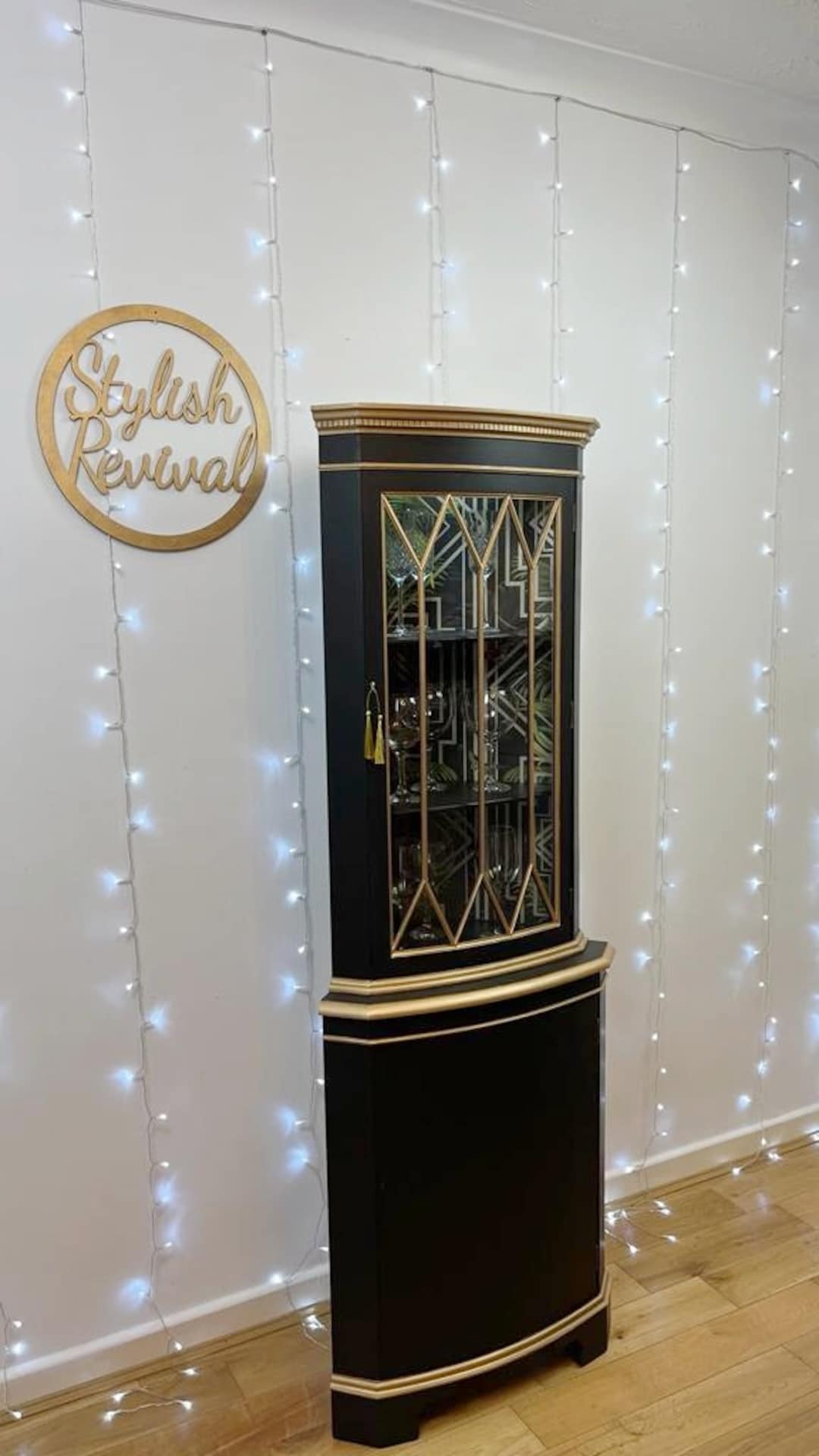 Black Drinks Corner Gin Display Cocktail Cabinet Vintage - Etsy UK