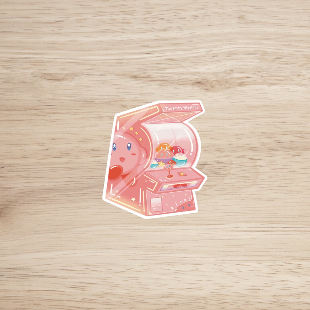 Kirby Arcade Machine Die-cut Sticker Water Resistant Laptop - Etsy UK