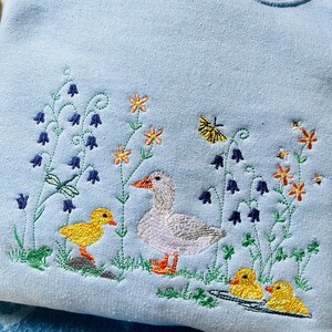 Spring Duckies Embroidered Crewneck - Etsy