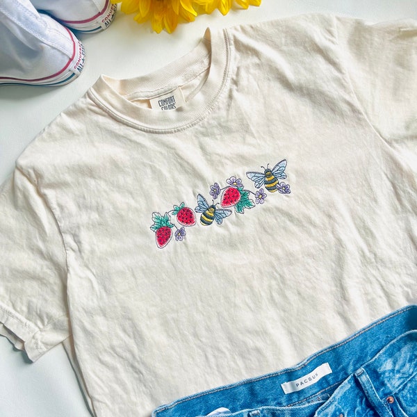 Embroidered Tee - Etsy