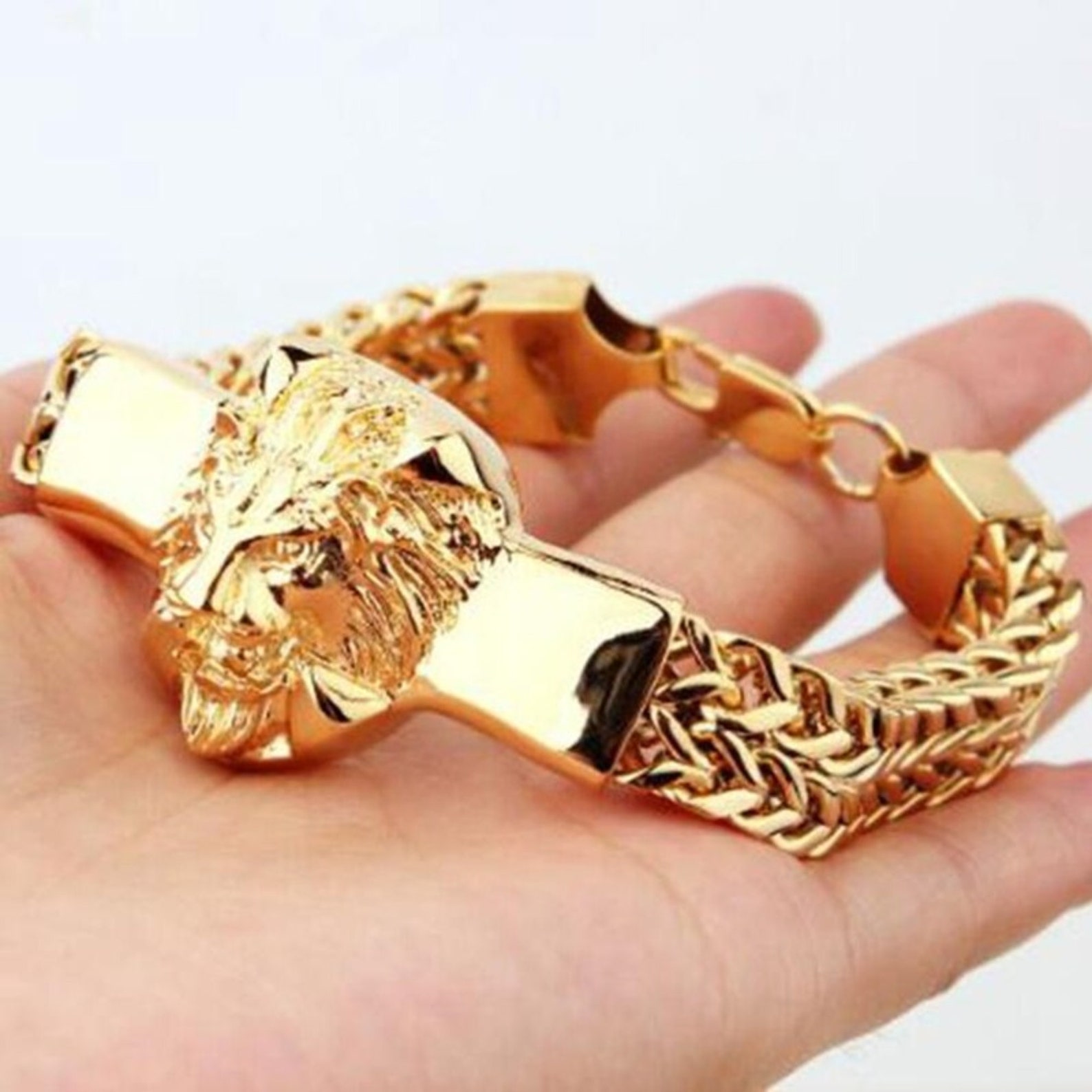 Adjustable Gold and Silver Lion Bracelet - Etsy