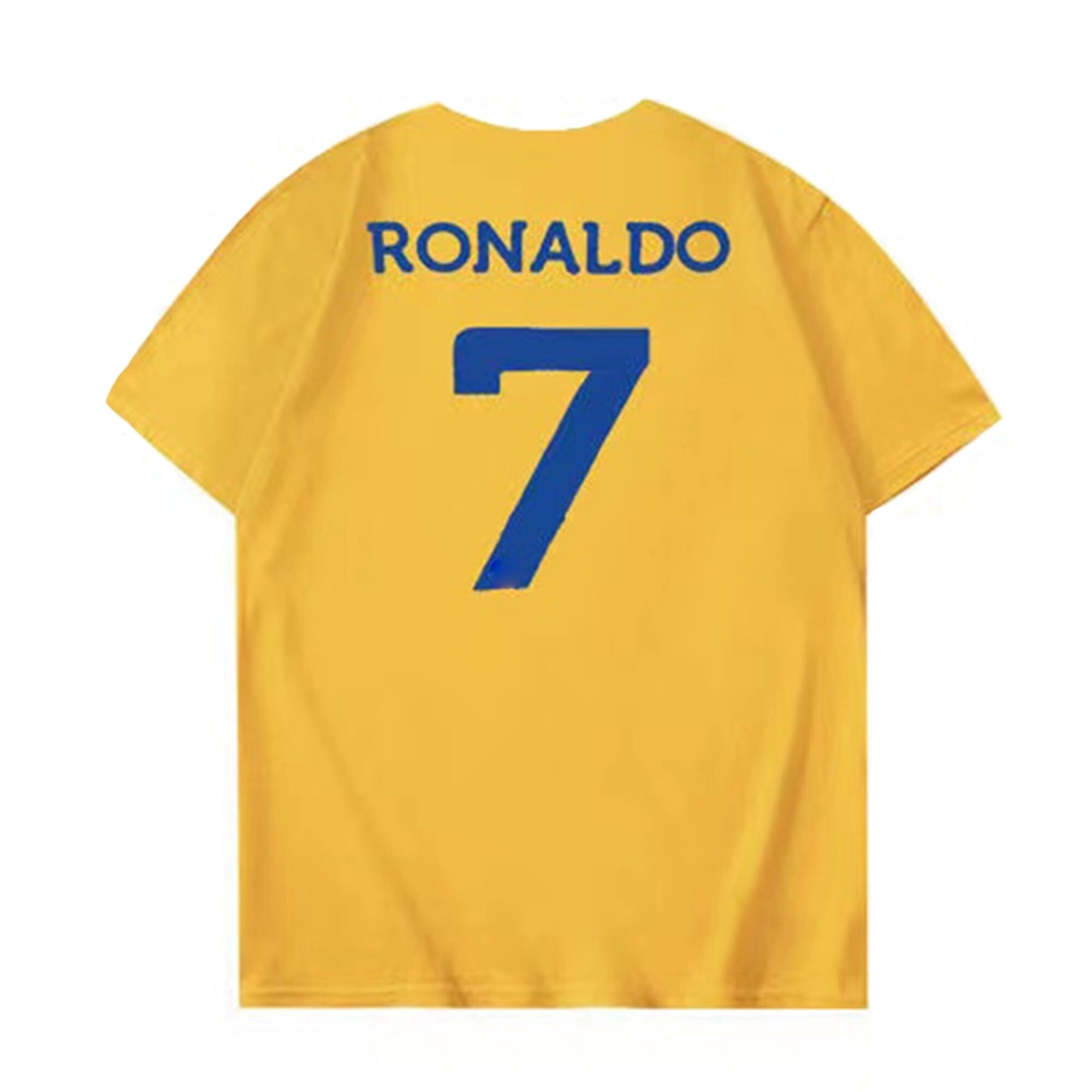 Ronaldo Number 7 Al Nassr 2022 2023 Yellowandblue Tshirt Jersey Etsy