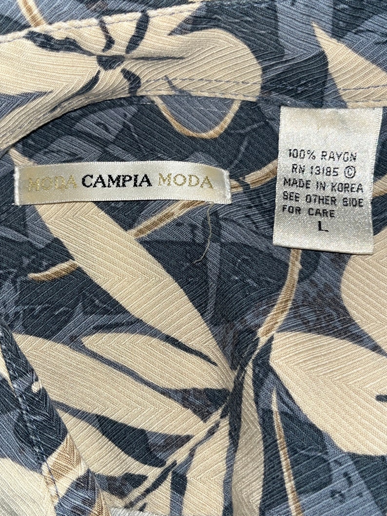 Hawaiian Shirt Campia Moda Size Large Button Down Short Sleeve Shirt - Etsy