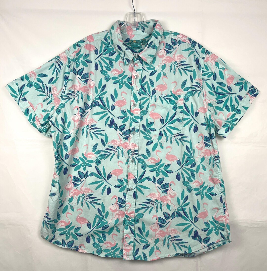 Joe Marlin Shirt XXL Short Sleeve Flamingo Shirt Original Vintage - Etsy