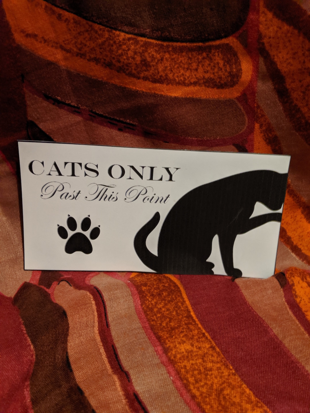 Cats Only Sign - Etsy