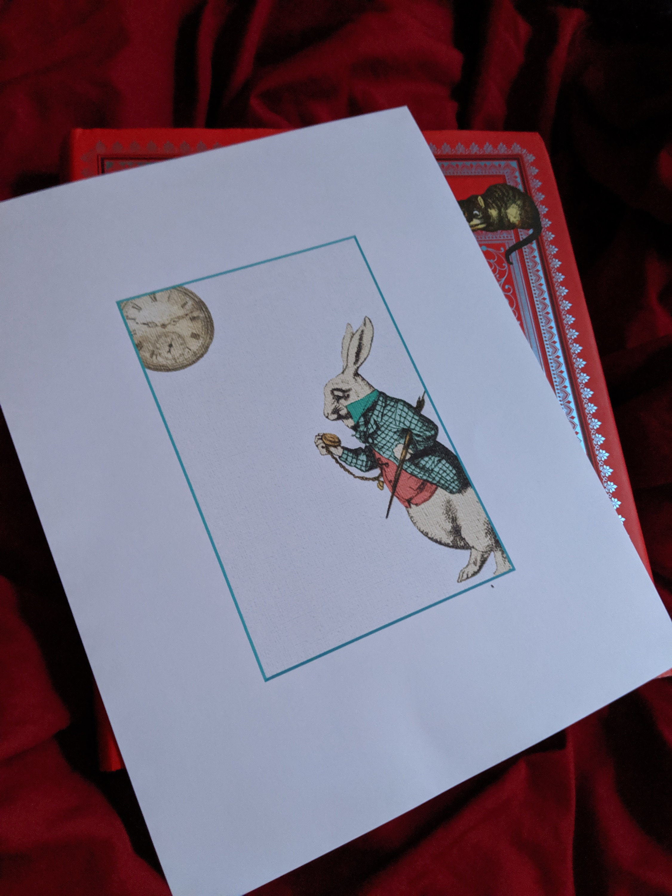 White Rabbit Card (4 X 6) - Etsy