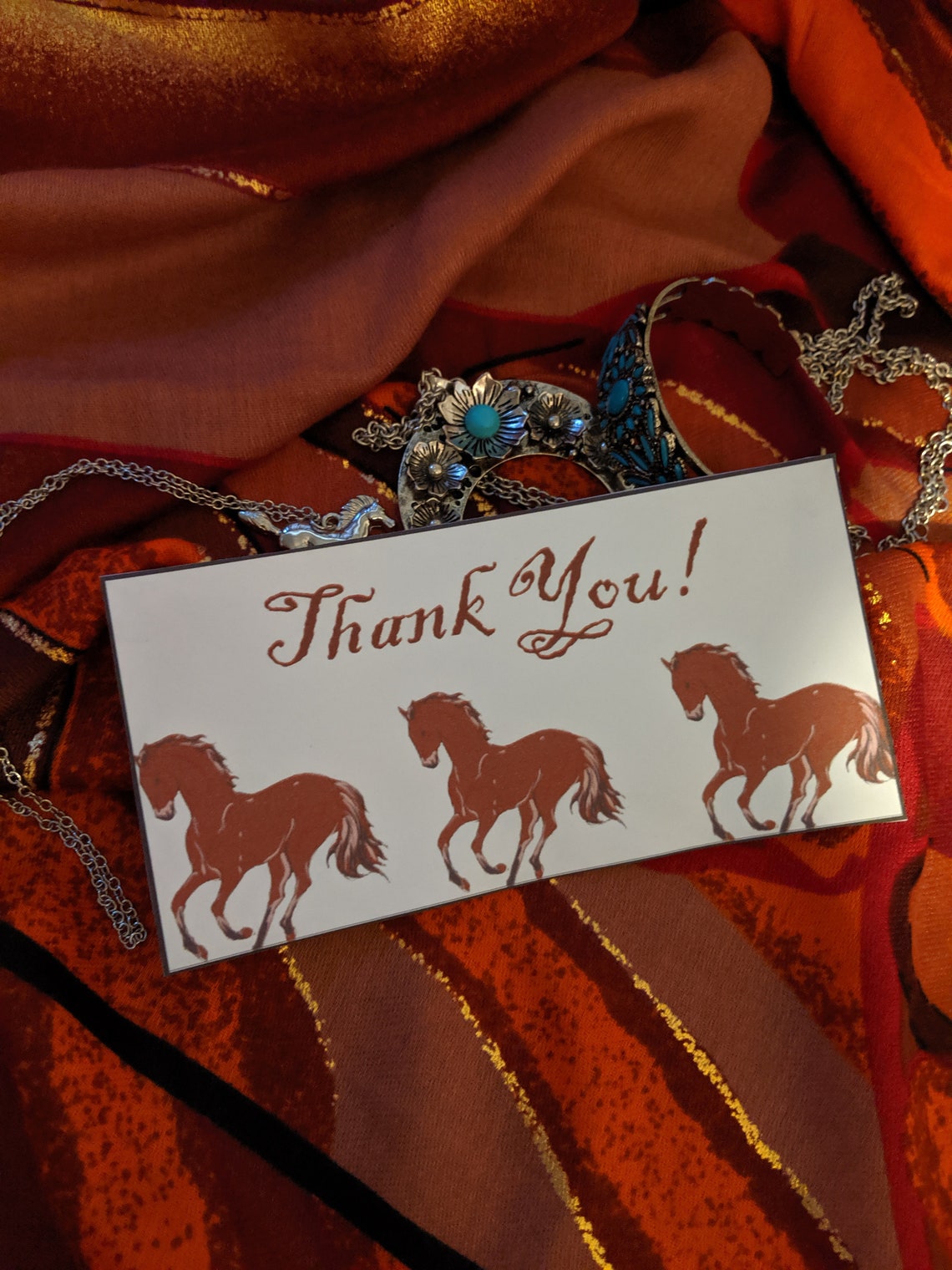 Horse Thank You Card - Etsy