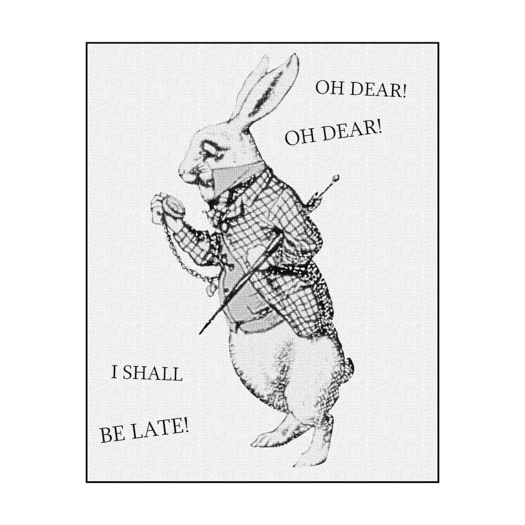 White Rabbit Wall Decor - Etsy