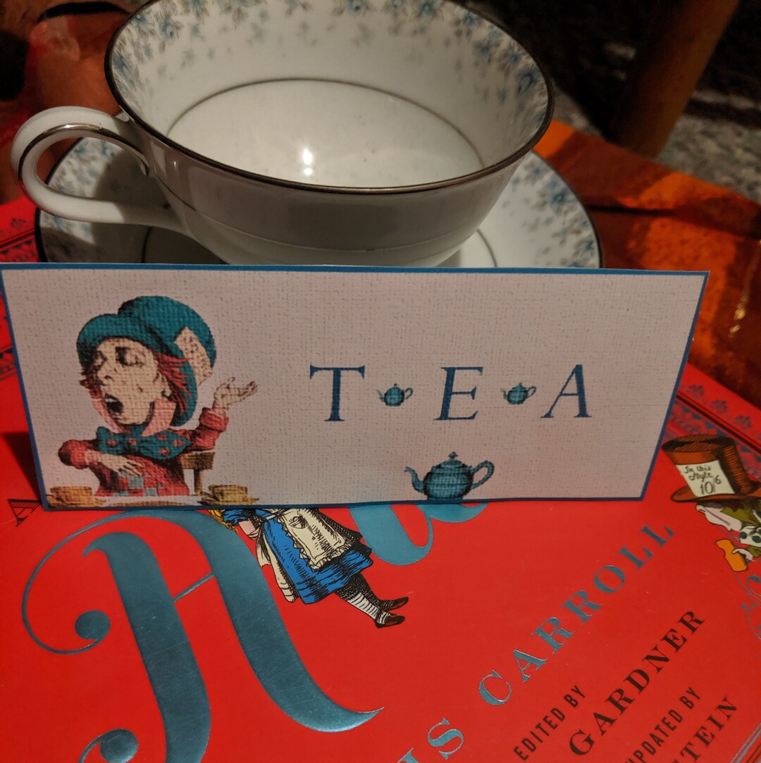 Mad Hatter Tea Label - Etsy