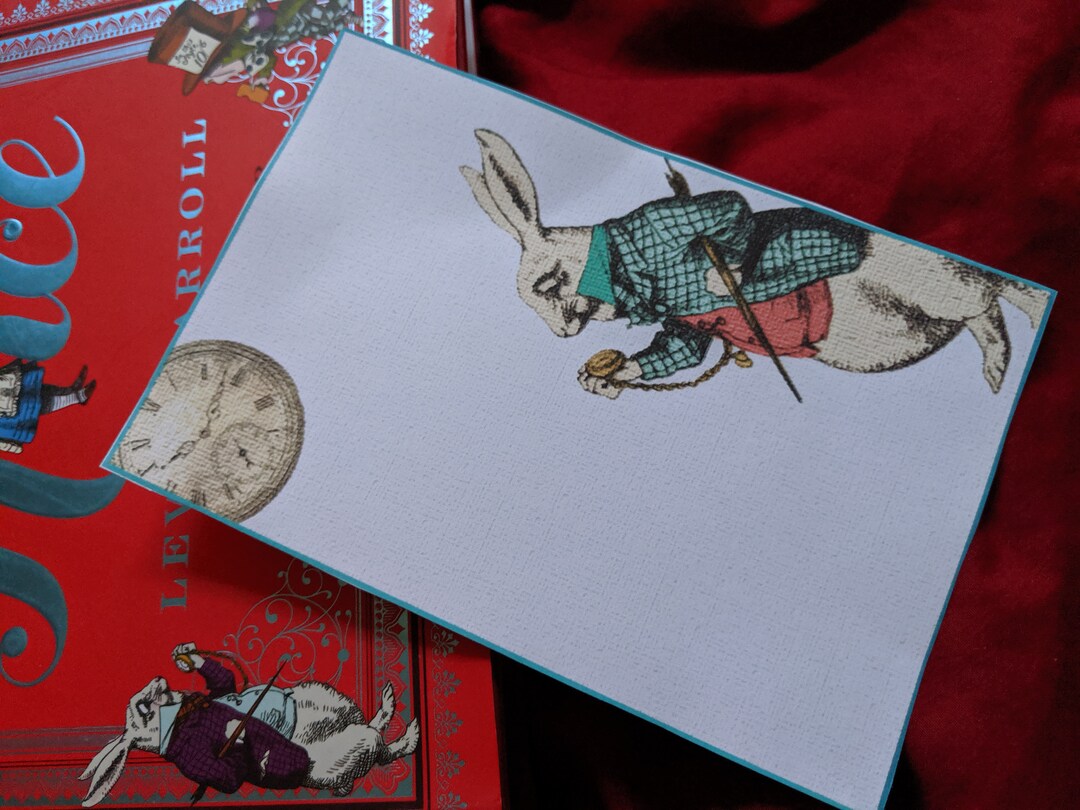 White Rabbit Card (4 X 6) - Etsy