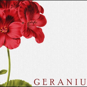 Geranium Wall Decor - Etsy