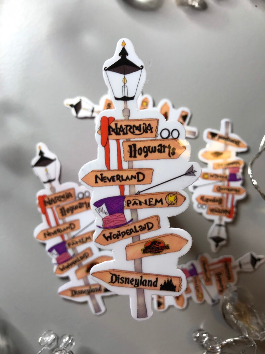 Movie Theme Lamppost Sticker | Disney Sticker | Laptop Stickers ...