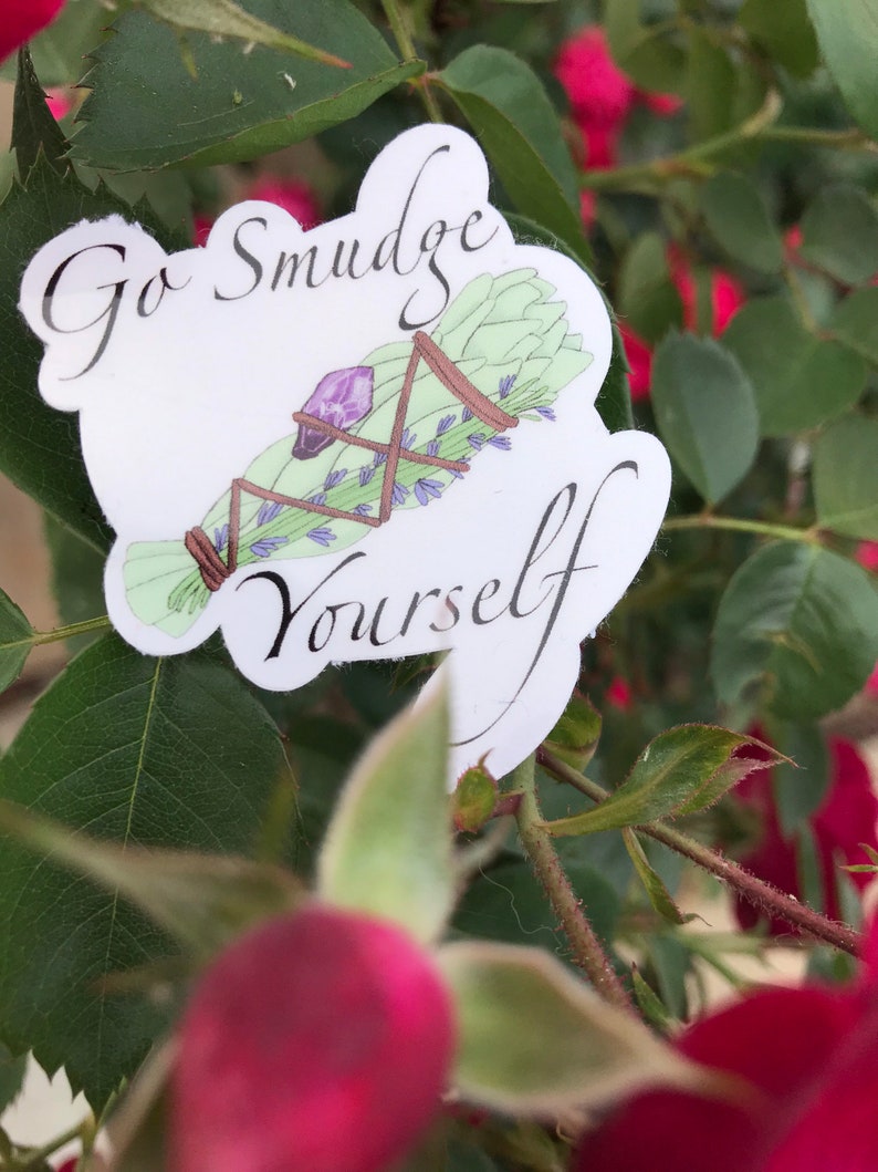Go Smudge Yourself Sticker| Vinyl Sticker|witchy Stickers| Laptop ...