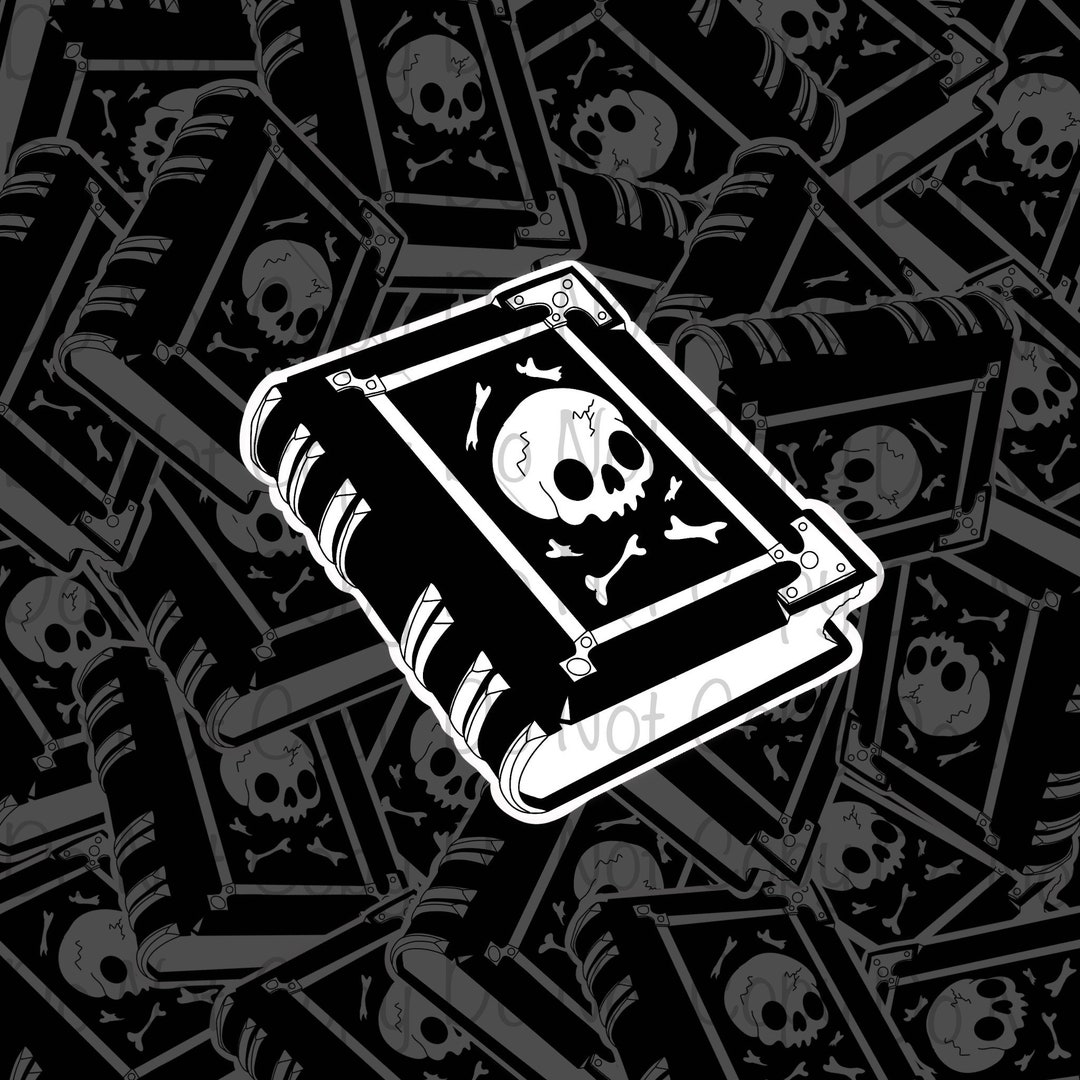 Holographic Skull Stickers , Holo Skull Book Sticker , Skull and Bones ...