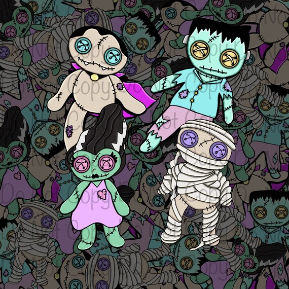 Voodoo Doll Monster Sticker Bride of Frankenstein Monster - Etsy
