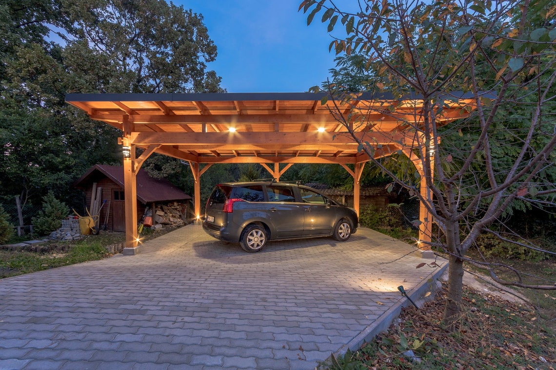 Elegant Timber Frame Carport Plans - Etsy