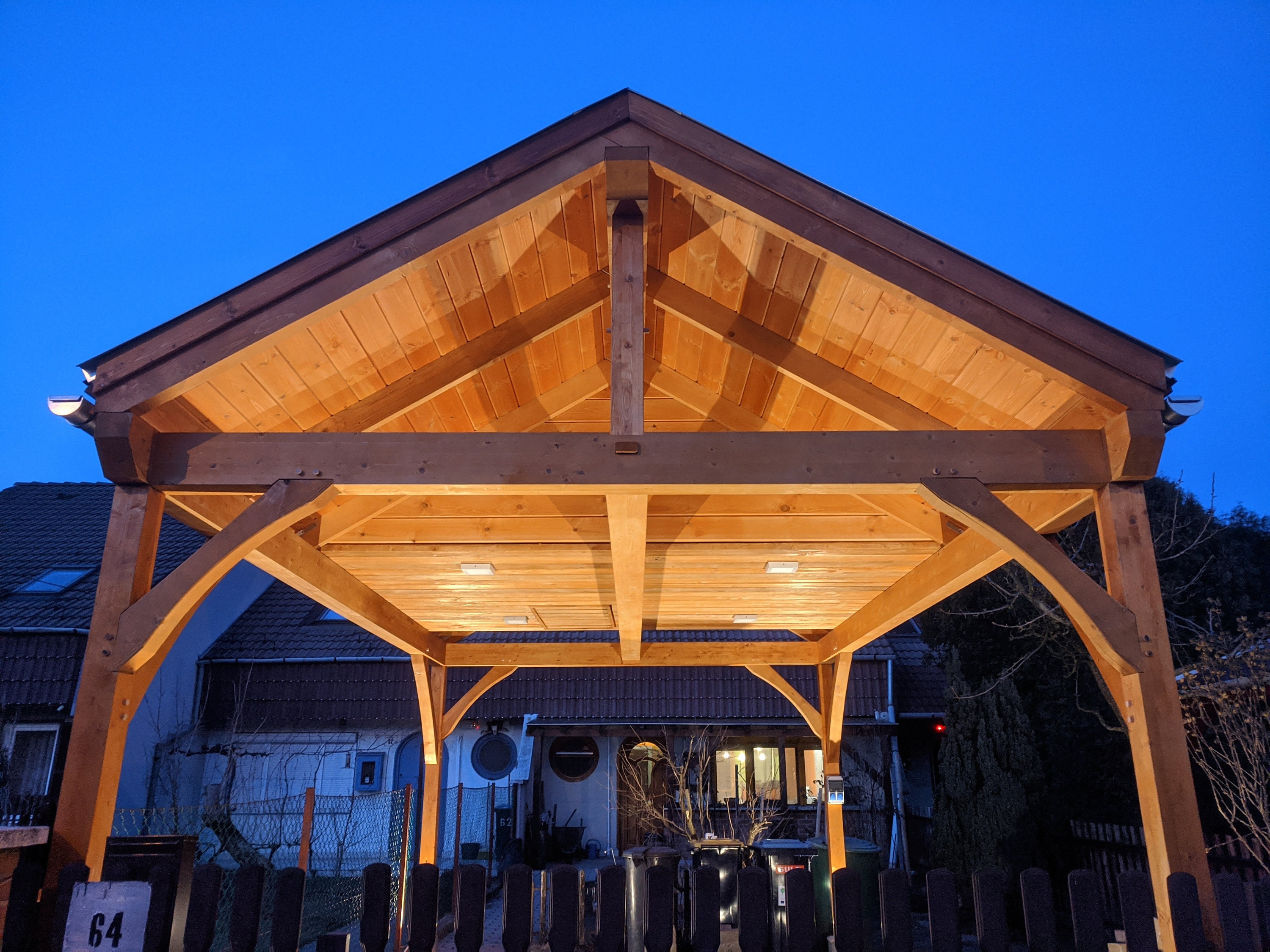 Single Timber Frame Carport With a Storage - Etsy