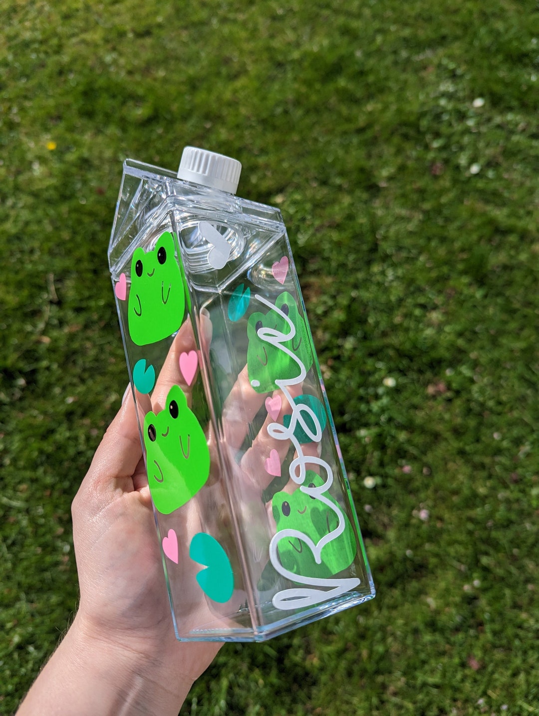Personalised Frog Carton Water Bottle - Etsy