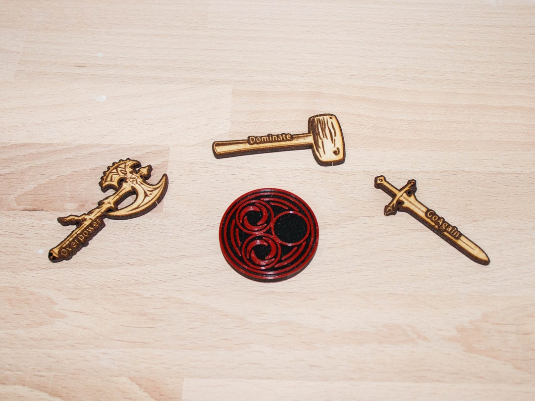 Flesh and Blood Token Set (wood) - Etsy