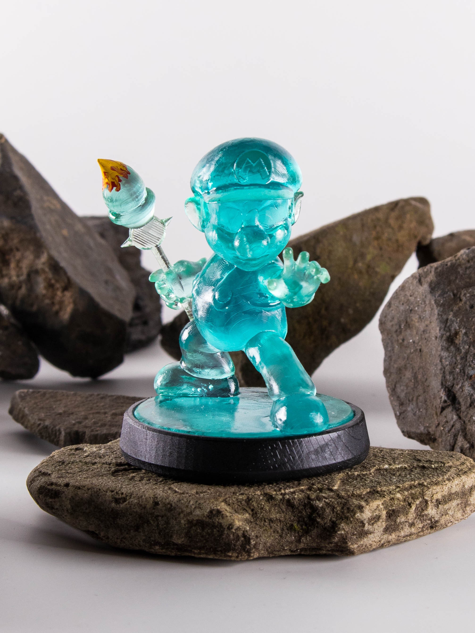 Shadow Mario Custom Amiibo 3D Print | Etsy