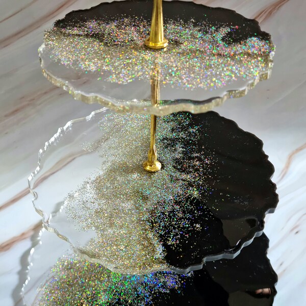 Glitter Cake Stand - Etsy