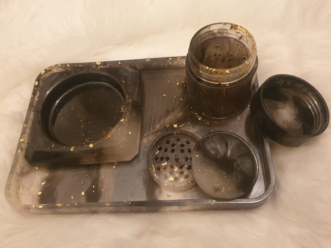 Resin Black Glow-in-the-dark Tray Set FREE GIFT - Etsy