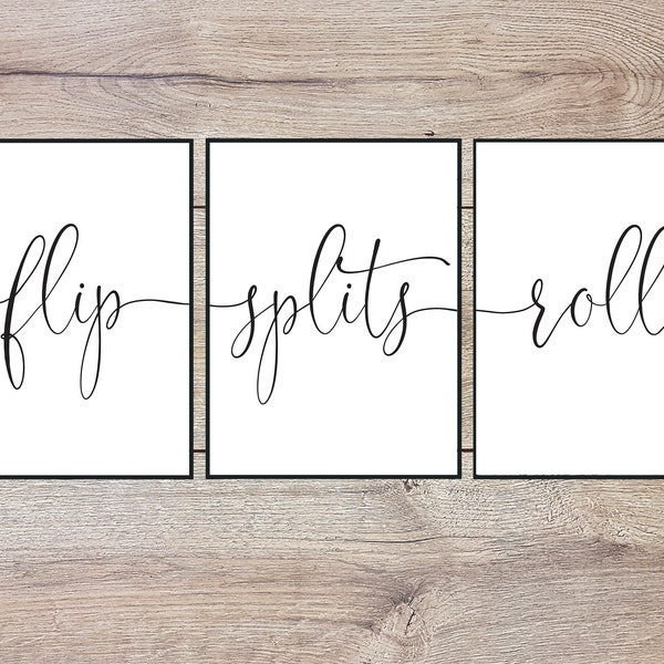 Tumbling Wall Art Girls Room - Etsy