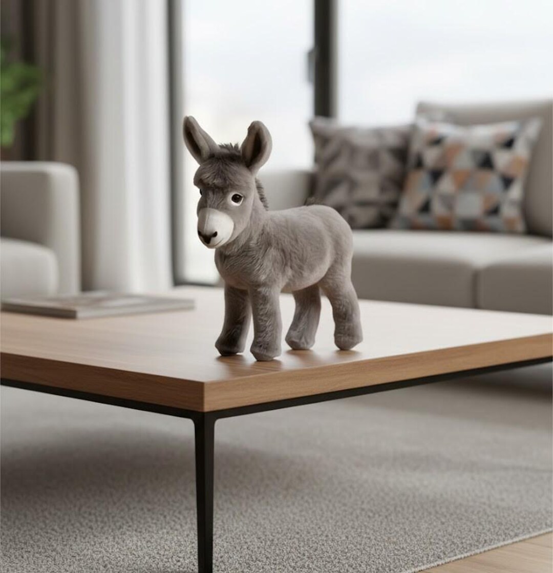3D Printable Baby Donkey STL File – Farm Animal Foal Model (digital ...