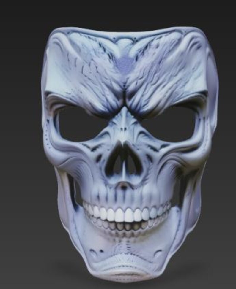 Skull Mask STL – Horror Face Mask for Printing | Instant Download ...