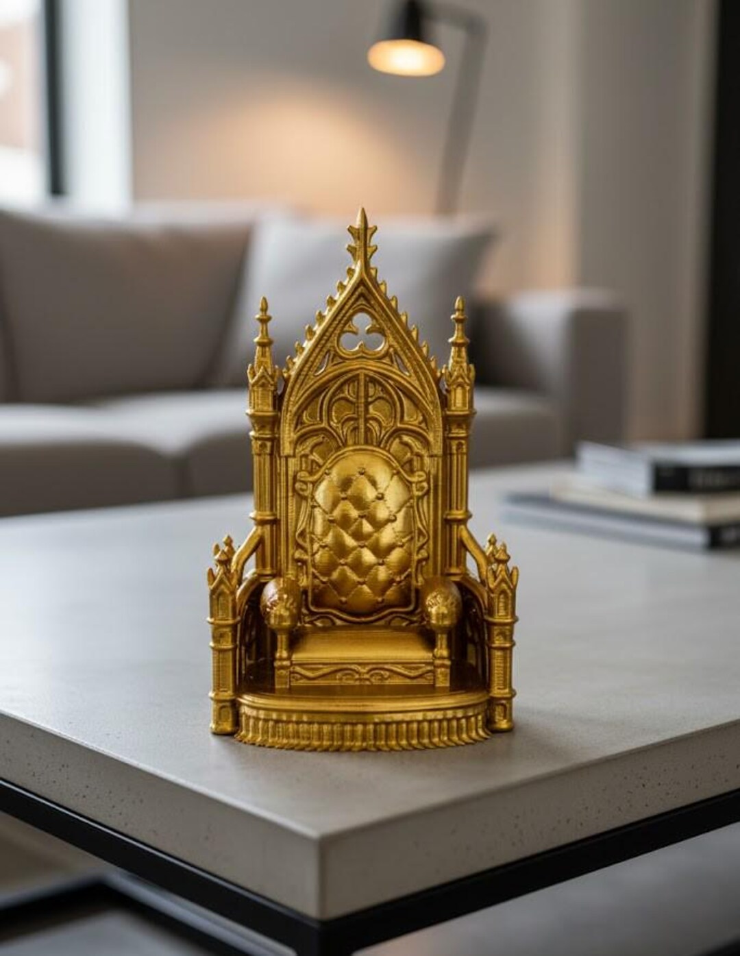 Gothic King Throne STL File – Dark Fantasy Royal Chair, Medieval Throne ...