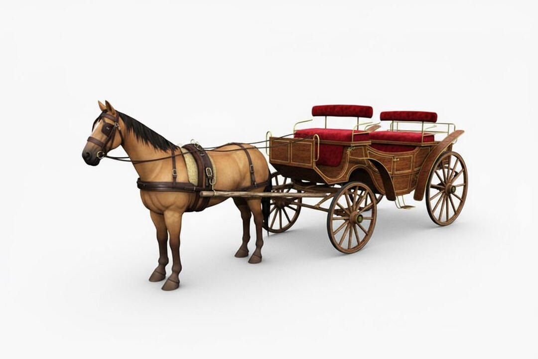 Royal Horse Carriage STL File: 3D Printable Miniature Model (instant ...