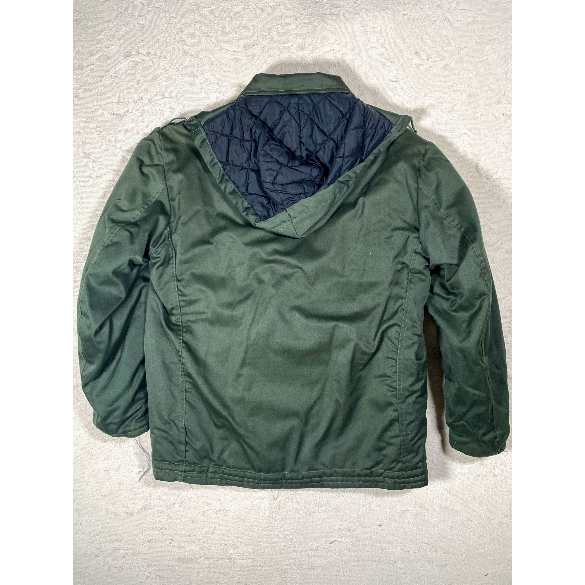 Vintage 60s 70s Vintage Golden Fleece Military Green Jacket Size 44 ...