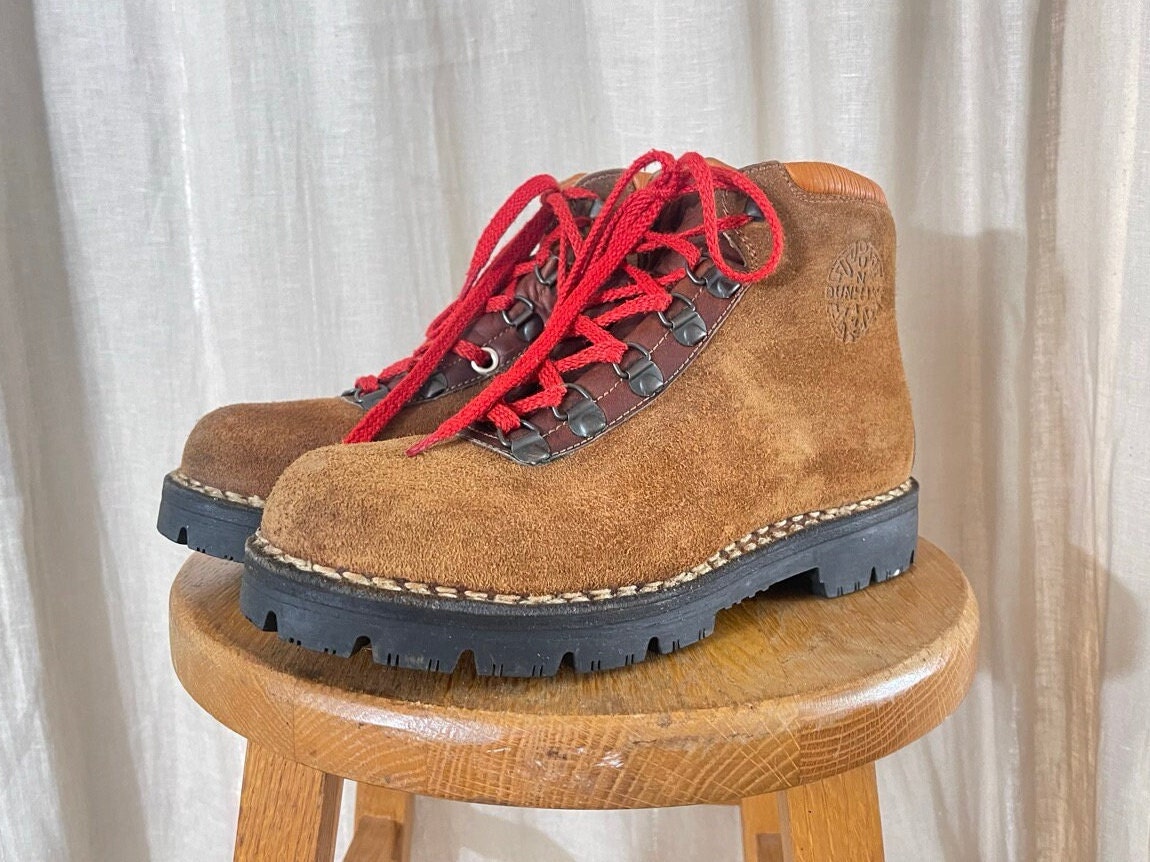 70s 80s Brown Suede Hiking Boots, Men's US Size 7, Made in Italy ...