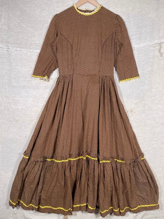 Vintage 80s brown prairie - Gem